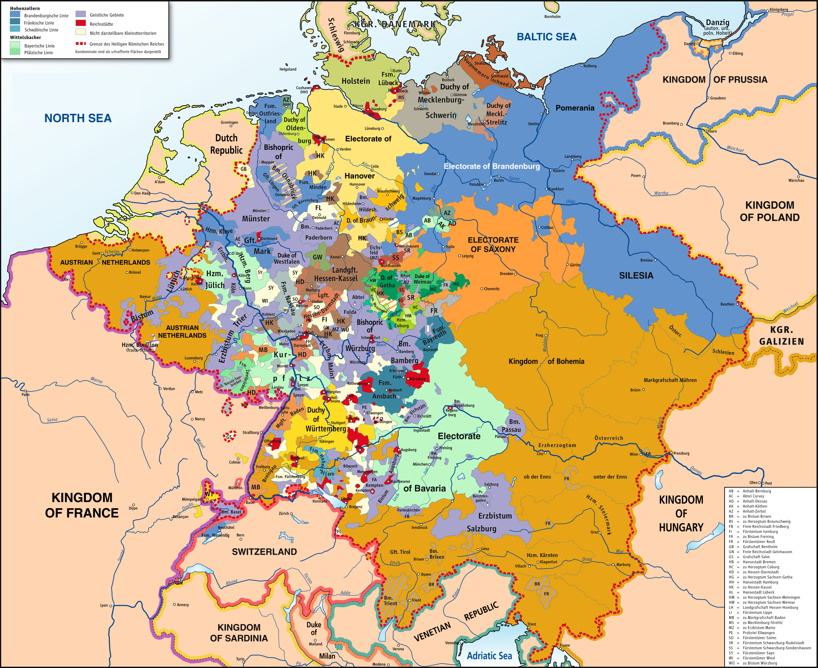 Holy Roman Empire 1789 - Full size