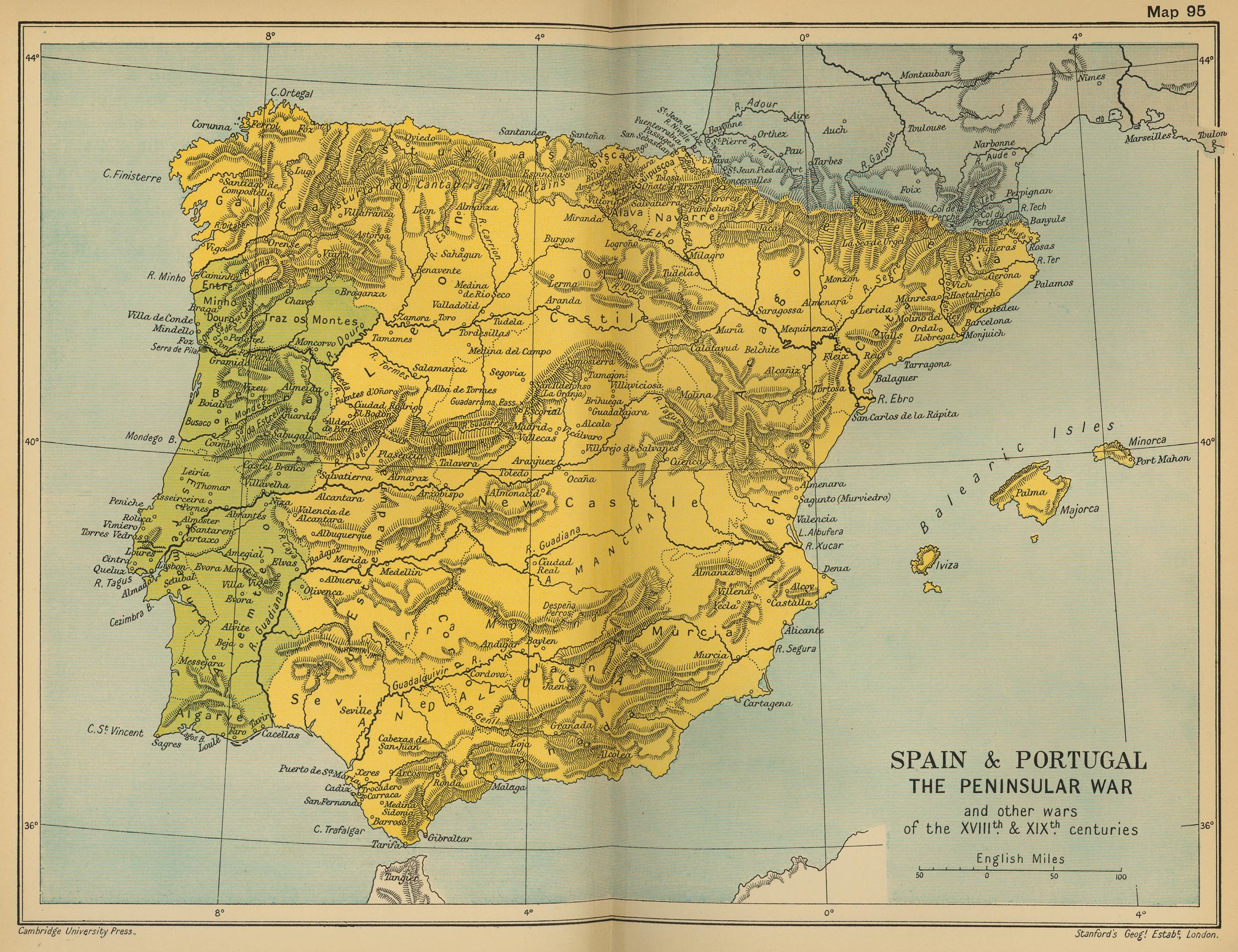Spain and Portugal the Peninsular war - Full size | Gifex