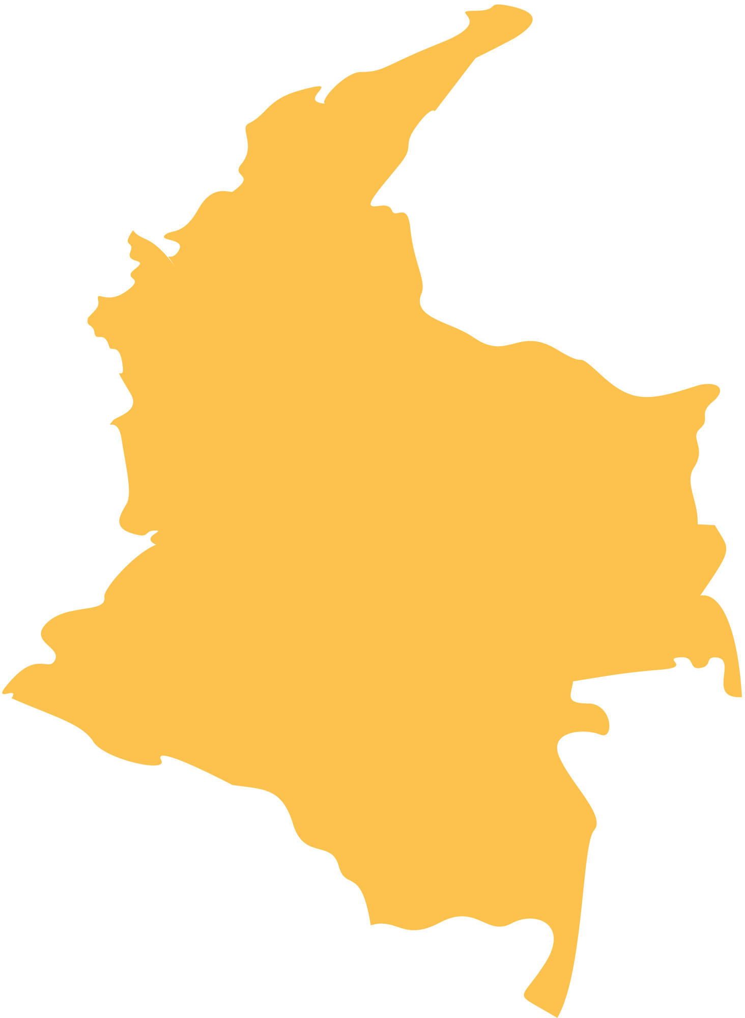 Map Outline Of Colombia