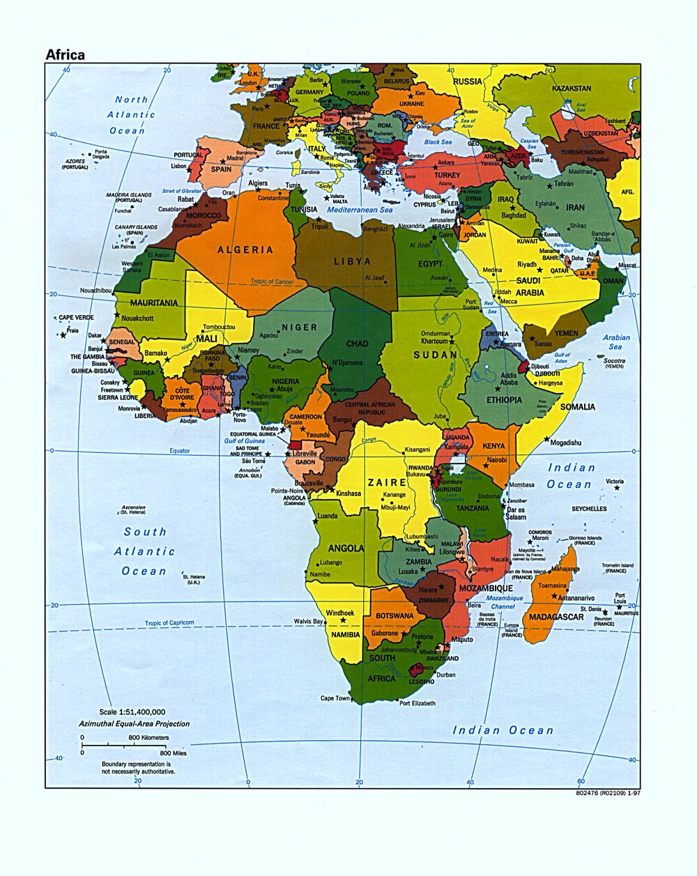 Africa Political Map - Full size | Gifex