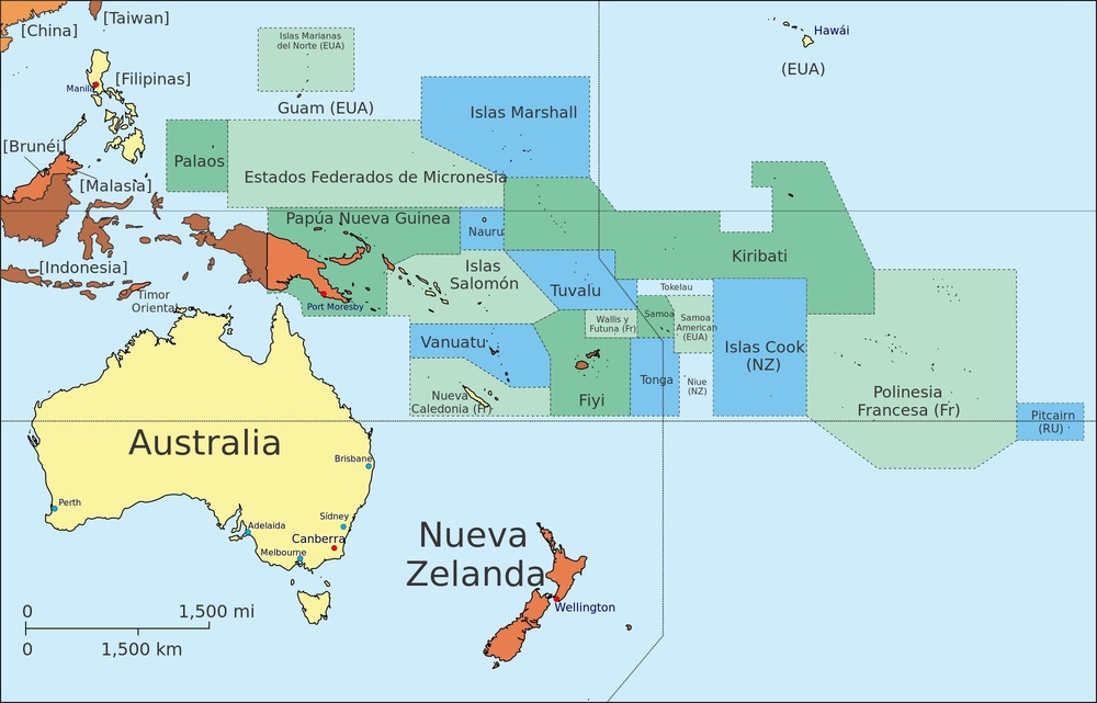 Map Of Oceania