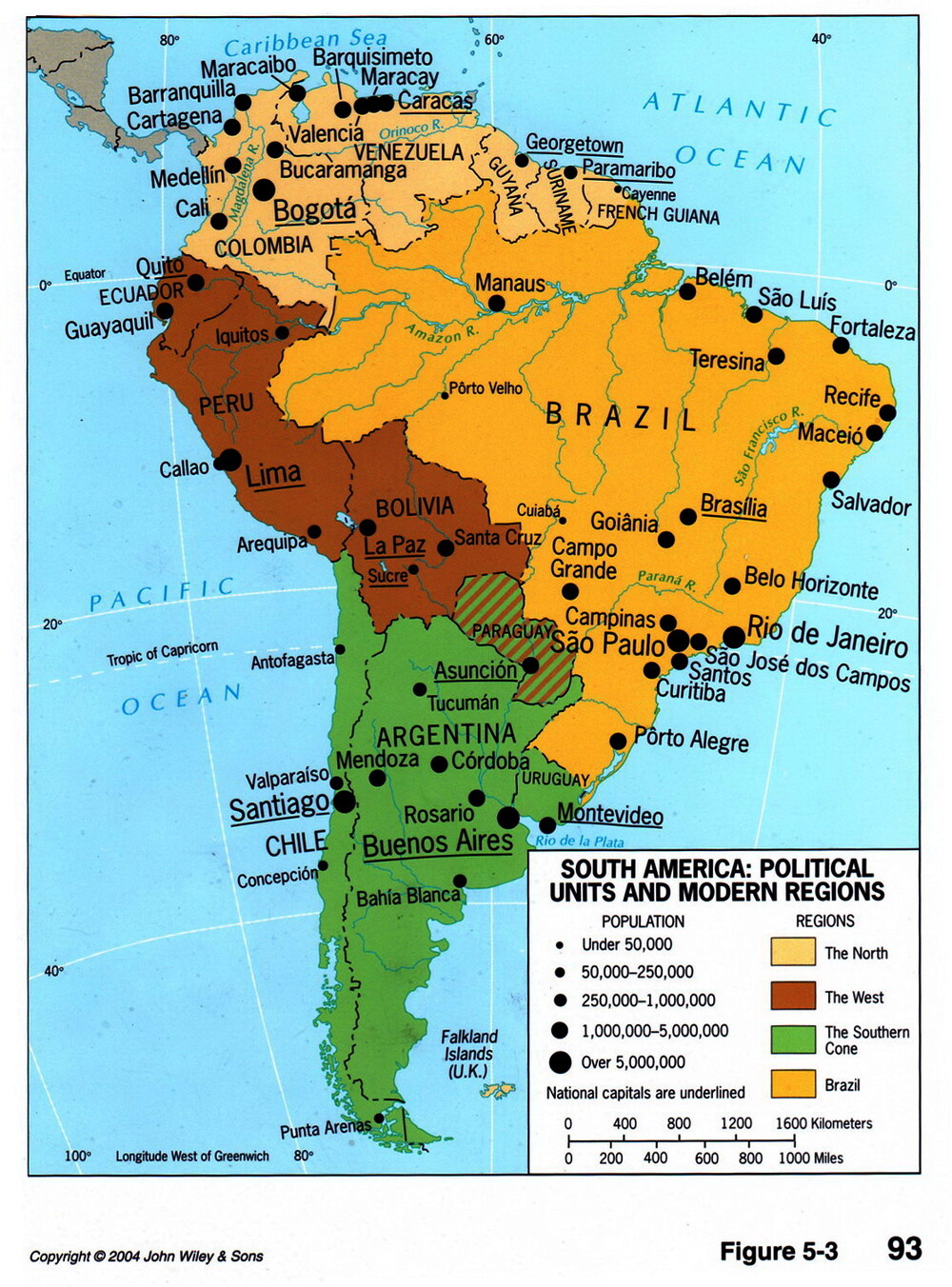 South America political divisions and regions - Full size | Gifex