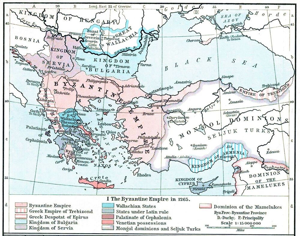 Map Of Byzantine Empire Constantinople