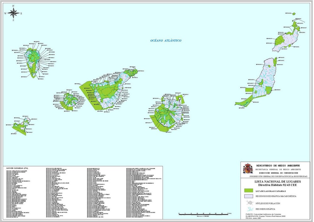 Sites of Community Importance in the Canary Islands 2001 - Full size ...