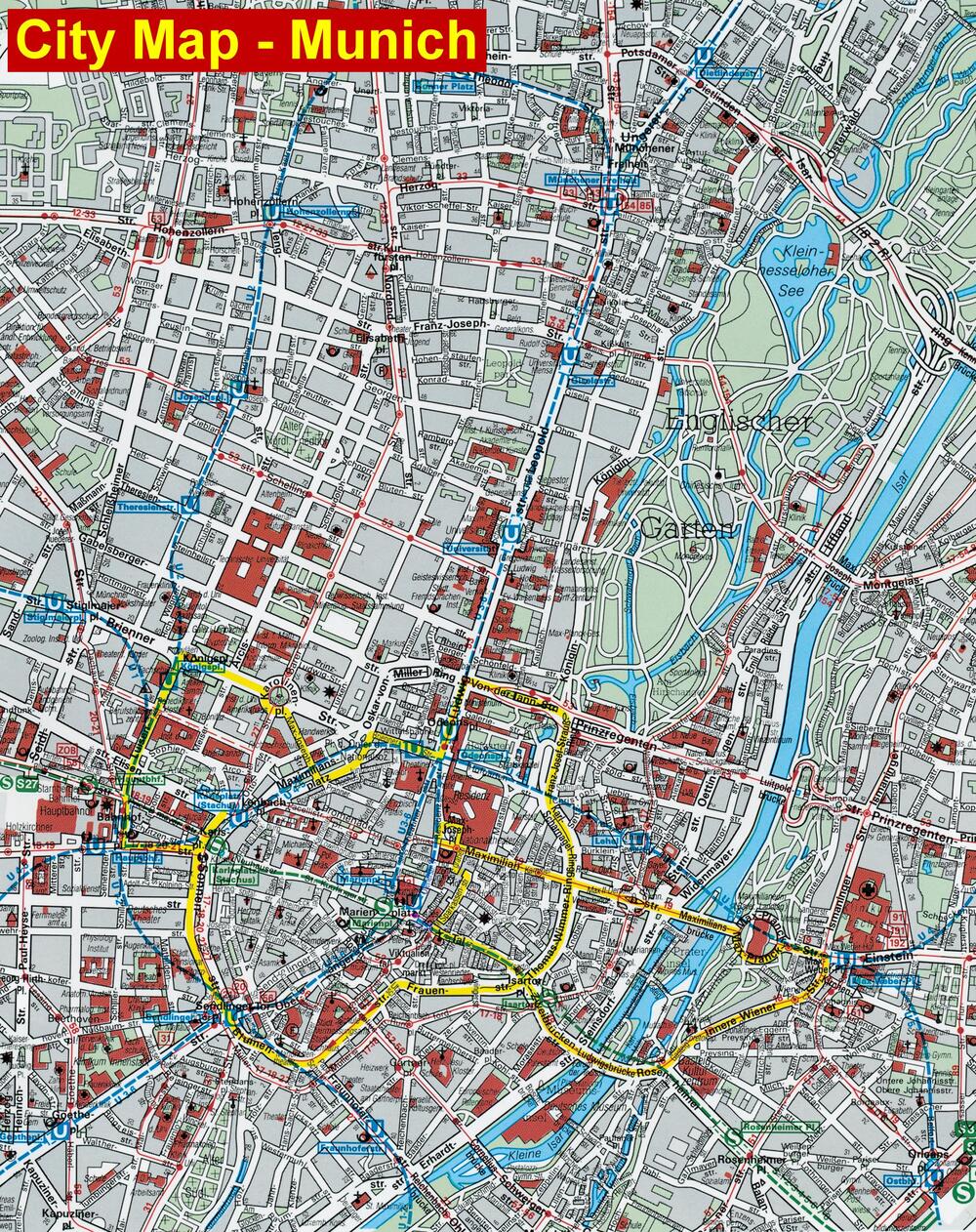 Munich map - Full size | Gifex