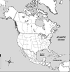 North America Political Blank Map | Gifex