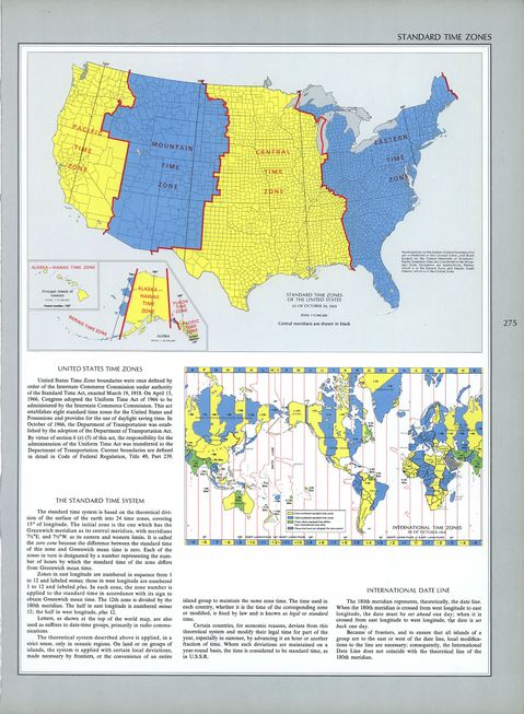 United States Standard Time Zones | Gifex