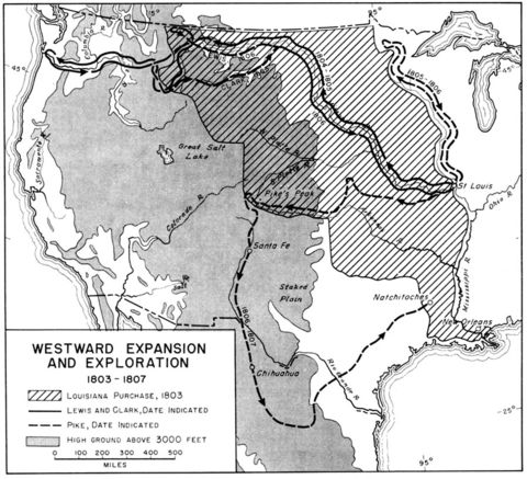 Westward Expansion and Exploration, United States 1803 - 1807 | Gifex