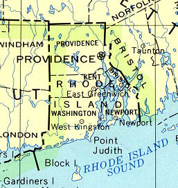 Political Map of Rhode Island, United States | Gifex