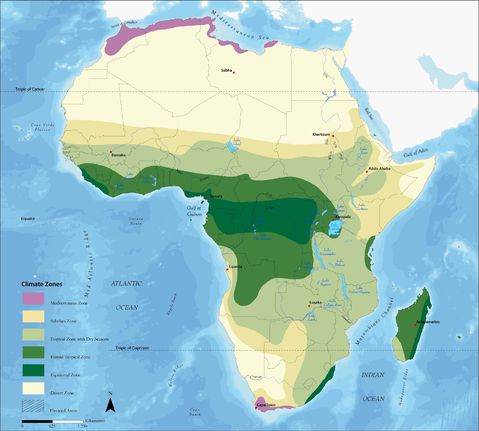 Africa climate zones | Gifex