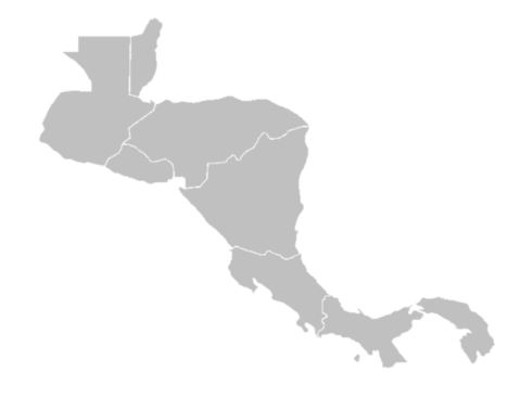 Central America outline map | Gifex