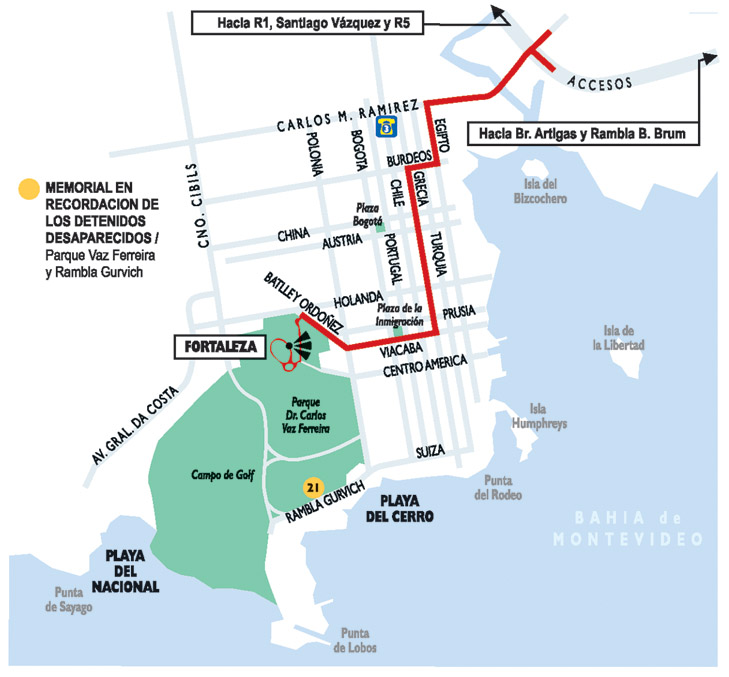 Montevideo Cerro Map, Uruguay Montevideo Cerro Map, Uruguay